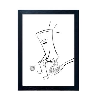 Generic Lustige Badezimmerdekoration | 30x40 Cm Humorvoll Unframed Wandschild | Spa&szlig; Wandkunst Badezimmerbilder - F&uuml;r B&uuml;ro Wohnung StudentenHotel WC