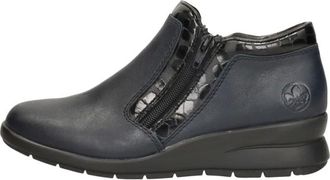 Rieker Femme, Chaussures, Bleu, Taille: 39 EU Enkellaarsjes Plat