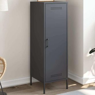 vidaXL Buffet haut anthracite 36x39x113 cm acier Vidaxl