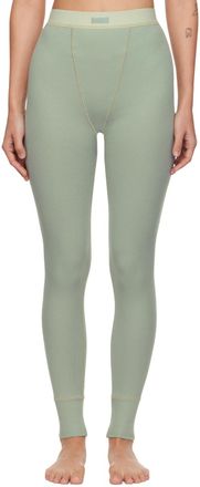 SKIMS Legging vert - Cotton Rib