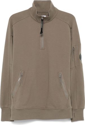 C.P. Company Sweatshirt mit Linsen-Detail - Grün