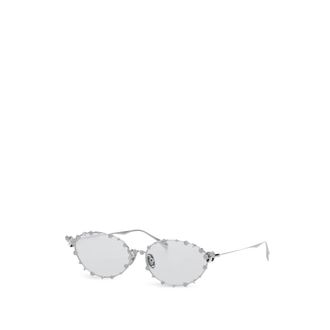 Yvmin Paradise/Flower Embellished Oval-frame Glasses