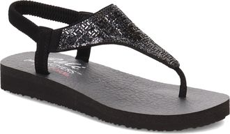 Skechers Damen Meditation-Sweet Rock Sandals, Black, 36 EU