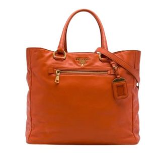Prada Sacoche Pre-owned - Femme - Pre-owned - Orange - Taille: ONE Size