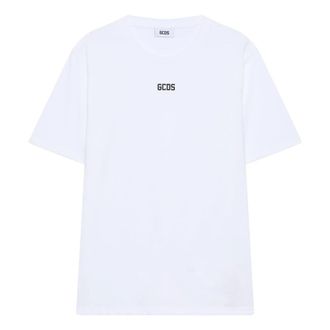 GCDS Basic Logo Regular Tee - - Tops - Herren - Wei&szlig; - S