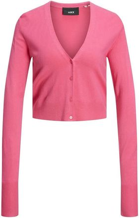 Jack & Jones Damen Jxisabel Ls Soft Cropped Knit Cardigan, Carmine Rose, XS EU