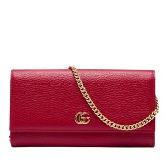 Gucci Pre-owned Wallet On Chain - Femme - Pre-owned - Rouge - Taille: ONE Size