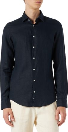 Seidensticker Herren Business Hemd, dunkelblau, 44