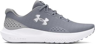 Under Armour Charged Surge 4, chaussures de course rembourrées et avec un excellent amorti, baskets homme légères et respirantes, Hommes, Steel / Mod Gray / White,