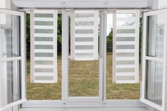 Sch&ouml;ner Leben Design Minifl&auml;chen Scheiben Paneelen Set 3 St&uuml;ck Creme beige Streifen 30cm Breite