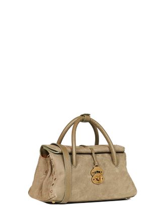 Zanellato Womens Handbag Dotta Small Green Leather Bovine Handbags Hand Bags