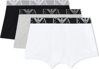 Emporio Armani Homme, Sous-v&ecirc;tements, Multicolore, Taille: M Lot de trois boxers en coton stretch