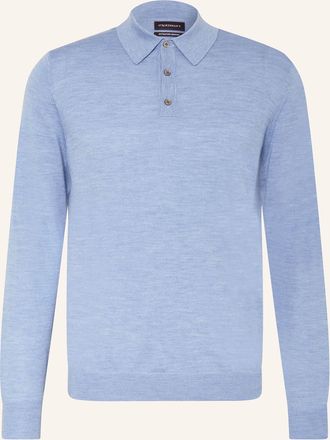 Strokesman's Strokesmans Strick-Poloshirt blau