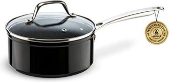 Laguiole Laguiole - Greblon C2 Kochtopf, 18 cm, Schwarz, Antihaftbeschichtung, Induktion