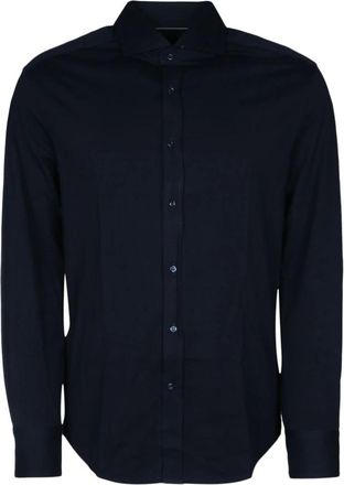 Brunello Cucinelli Homme, Chemises, Bleu, Taille: XL T-shirt chemise pour homme