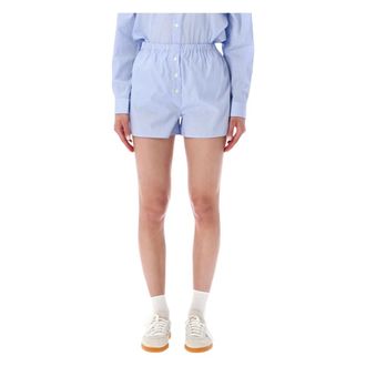 Sporty & Rich Femme, Shorts, Bleu, Taille: 42 FR Short Shorts
