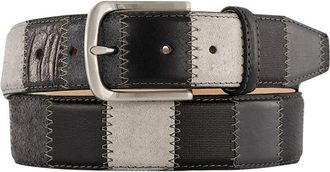 Lindenmann Herren Gürtel grau Glattleder