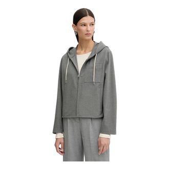 Marc O'Polo Kapuzenjacke mit Rei&szlig;verschluss - - Jackets - Damen - Grau - M