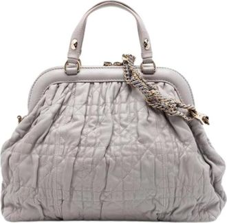 Dior Sac bandouli&egrave;re matelass&eacute; Pre-owned - Femme - Pre-owned - Gris - Taille: ONE Size