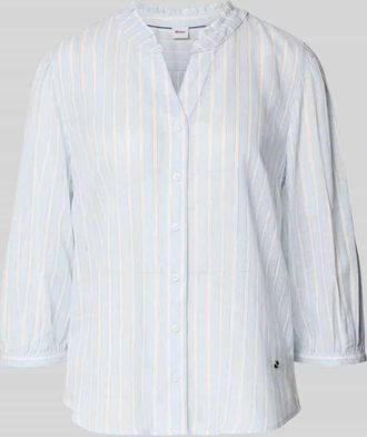 Brax Regular Fit Hemdbluse aus Leinen-Viskose-Mix Modell VIOLET