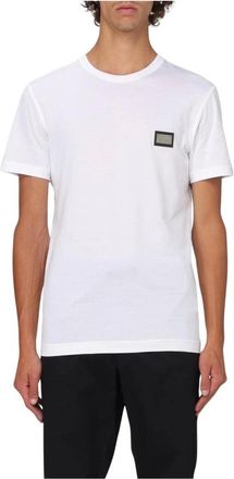 Dolce & Gabbana Homme, Tops, Blanc, Taille: XS T-Chemises