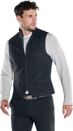 Emilio Adani Herren Herren Sakko-Weste mit Zipper, Anthrazit, 39896, Anthrazit in Gr&ouml;&szlig;e 50