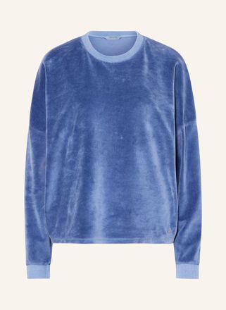 Herrlicher Sweatshirt Smila Aus Samt blau