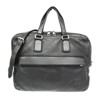 Gucci Pre-owned Interlocking G Briefcase - Homme - Pre-owned - Noir - Taille: ONE Size