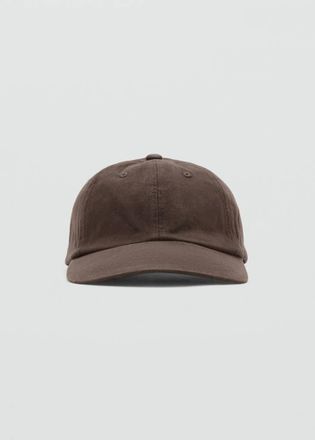 Mango Casquette coton visi&egrave;re marron - Homme - Taille unique - MANGO MAN
