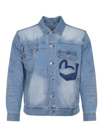 Evisu Casualjacke - Helles Jeansblau