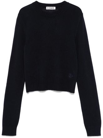 Jil Sander Pullover aus Schurwolle - Blau