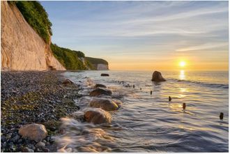 artboxONE Poster 30x20 cm Reise In der Piratenschlucht auf R&uuml;gen - Bild r&uuml;gen kreidefelsen k&uuml;ste