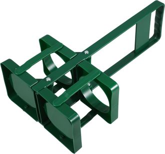 Lurrose Mipcase Faltbarer Biertr&auml;ger aus Bruchfestem Kunststoff mit Stabilem Griff Tragbarer Getr&auml;nkehalter f&uuml;r 2 Flaschen Platzsparend f&uuml;r Bar und Haushalt