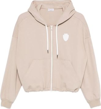 Brunello Cucinelli logo hoodie - Nude