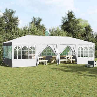 vidaXL Vidaxl - Tente de f&ecirc;te Blanc 800 x 400 x 266 cm Polyester, Acier