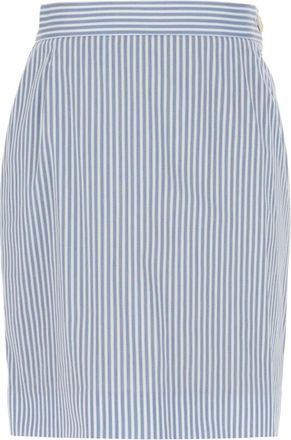 Vivienne Westwood Femme, Jupes, Bleu, Taille: 40 FR Striped Mini Skirt