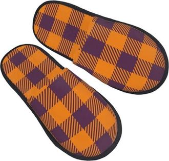 Generic Chaud Pantoufles Femmes Plaid dautomne Buffalo Pantoufles Maison Confortable Chaussons Femme pour Adulte Ext&eacute;rieur Int&eacute;rieur M