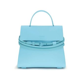 Moschino Small Tie Me Handbag - Femme - Sacs - Bleu - Taille: ONE Size