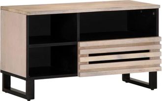 vidaXL Meuble tv 80x34x46 cm bois massif de manguier Vidaxl