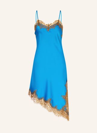 Rich & Royal Satinkleid Mit Spitze blau