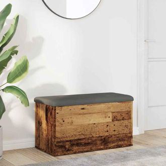 vidaXL Vidaxl - Banc de rangement vieux bois 82x42x45 cm bois ding&eacute;nierie