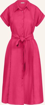 Mint & Mia Mint & Mia Langes Leinen Kleid rosa