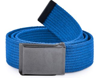 Ladeheid G&uuml;rtel Herren Verstellbarer Stoffg&uuml;rtel aus Baumwolle G&uuml;rtel ohne L&ouml;cher f&uuml;r M&auml;nner Geeignet f&uuml;r Arbeit, Reisen oder M&auml;nnergeschenke P10 (Kornblume-Gr