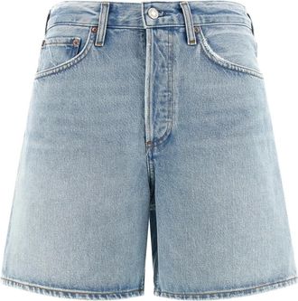 A Gold E Femme, Shorts, Bleu, Taille: W27 Dame High Waist Shorts