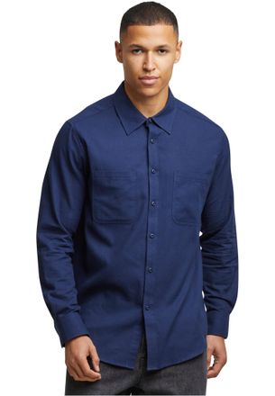 Urban Classics Herren Flanell Shirt Navy, XXL