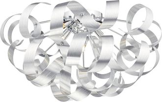 D&auml;r Lighting DAR RAWLEY - Plafonnier affleurant G9 Aluminium bross&eacute;, 5x G9