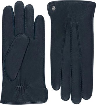 Roeckl Homme, Accessoires, Bleu, Taille: 9 IN Gants Garmisch en cuir de cerf nappa