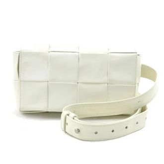 Bottega Veneta Pre-owned Leder crossbody-taschen - - Pre-owned - Damen - Wei&szlig; - ONE SIZE