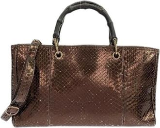 Gucci Pre-owned Python Shoulder Bag - Femme - Pre-owned - Brun - Taille: ONE Size