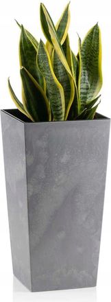 HowHomely Blumentopf Grau 68 x 35 x 35 cm Pflanzk&uuml;bel Gro&szlig; Au&szlig;en - Blumenk&uuml;bel mit Pflanzk&uuml;bel Einsatz - Pflanzk&uuml;bel Rechteckig Betonoptik f&uuml;r Wohnzimmer oder G